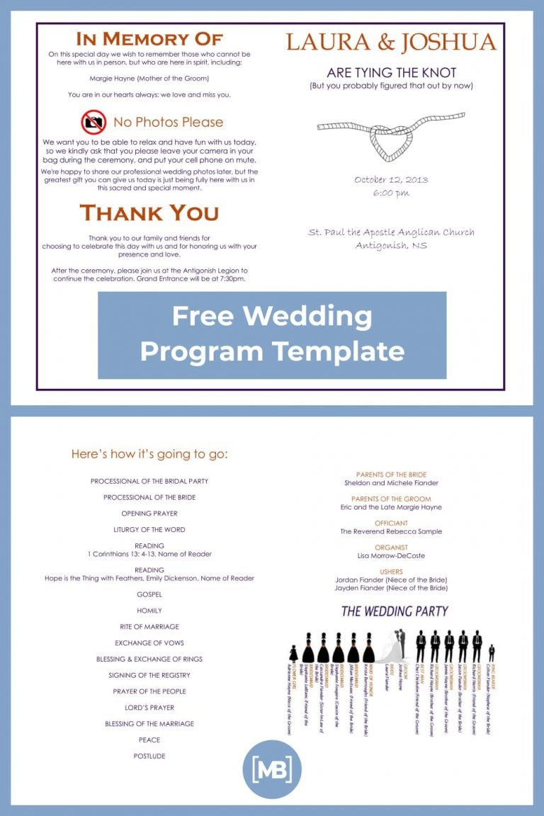 15+ Best Wedding Program Templates. Best Free and Premium Templates