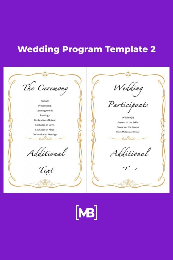 15+ Best Wedding Program Templates. Best Free and Premium Templates