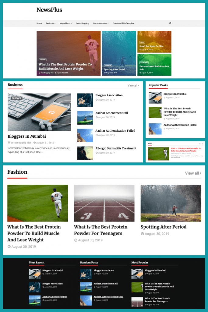 10+ Best Responsive Blogspot Templates for 2021: Free and Premium ...