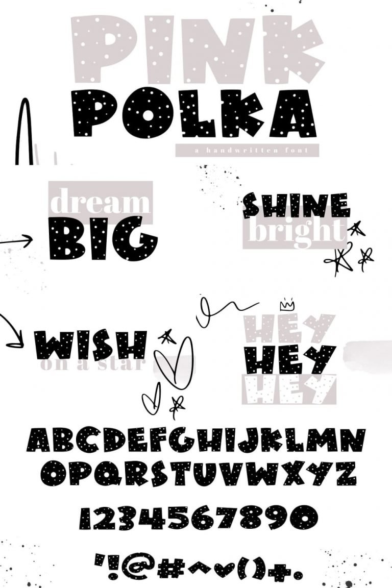 16 Best Polka Dots Fonts in 2023: Free and Premium - MasterBundles