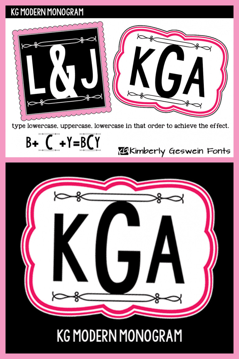 10+ Best Circle Monogram Fonts in 2021: Free and Premium | MasterBundles