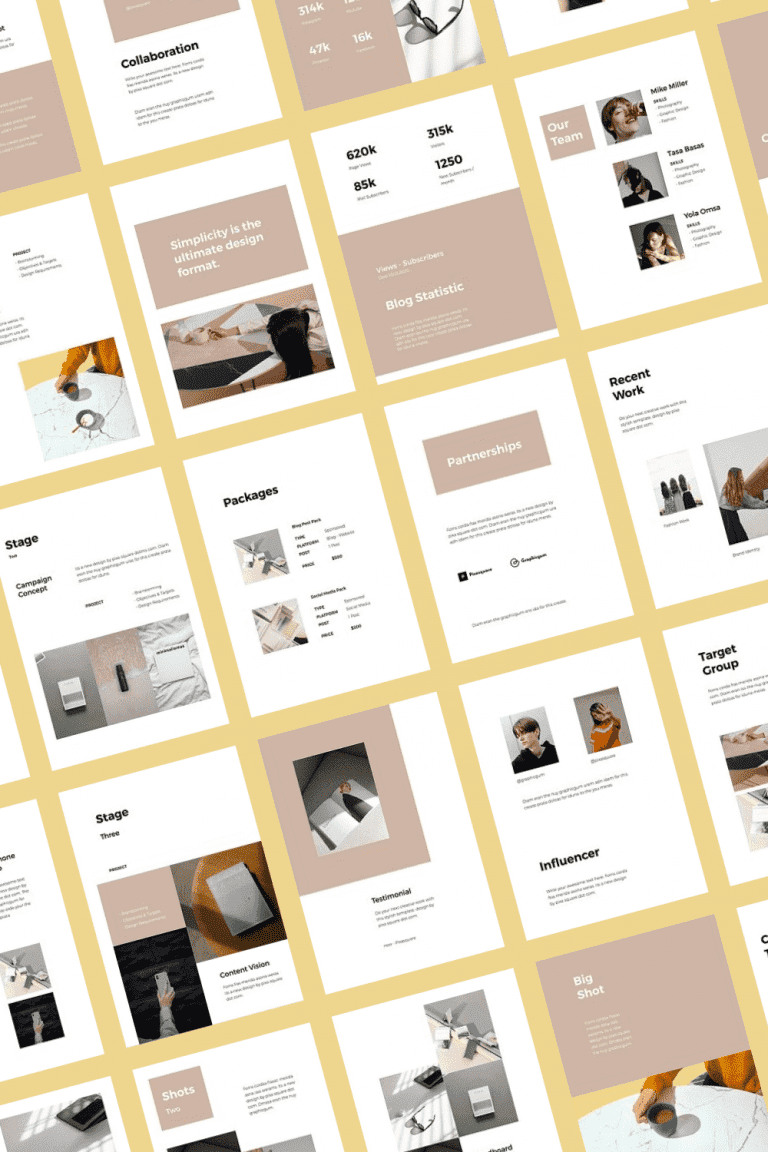 MACA A4 Vertical Powerpoint Template – MasterBundles