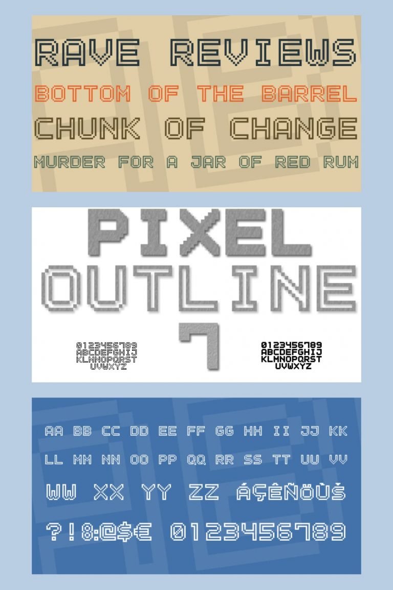 30+ Best Outline Fonts for 2021: Free and Premium