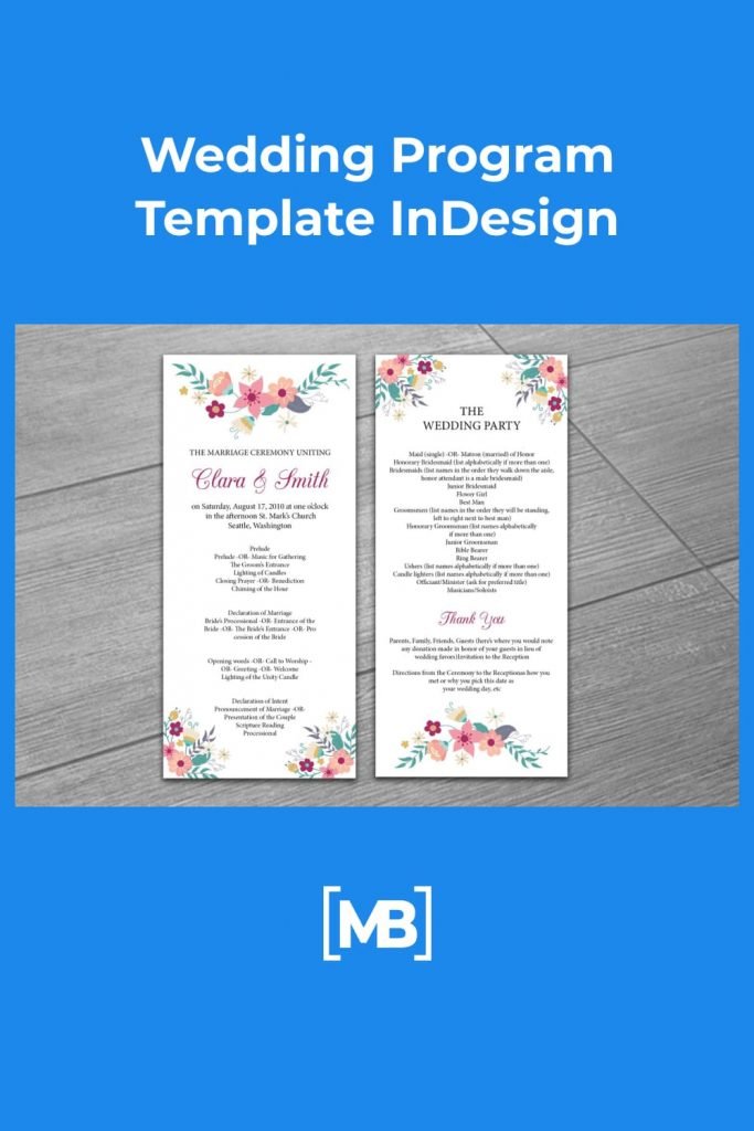 15+ Best Wedding Program Templates. Best Free and Premium Templates
