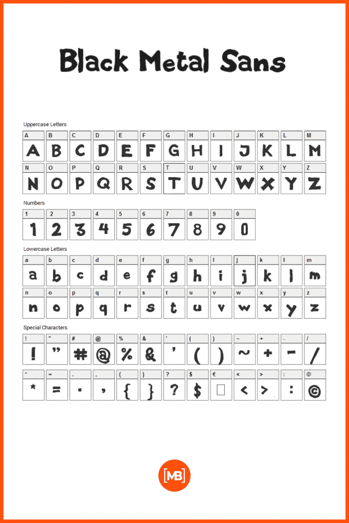 10+ Best Black Metal Fonts in 2021: Free and Premium Optio | MasterBundles