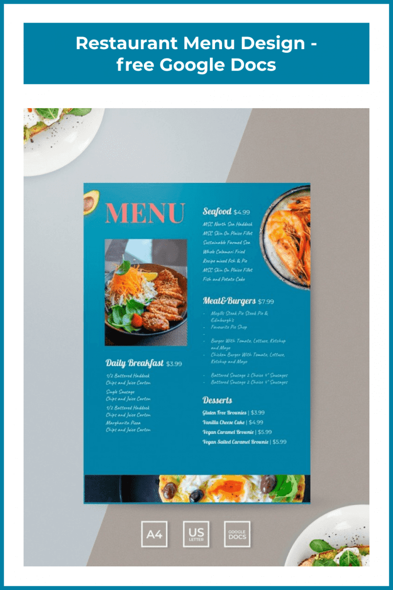 10 Best Menu Templates Google Docs In 2021 Free And Premium 