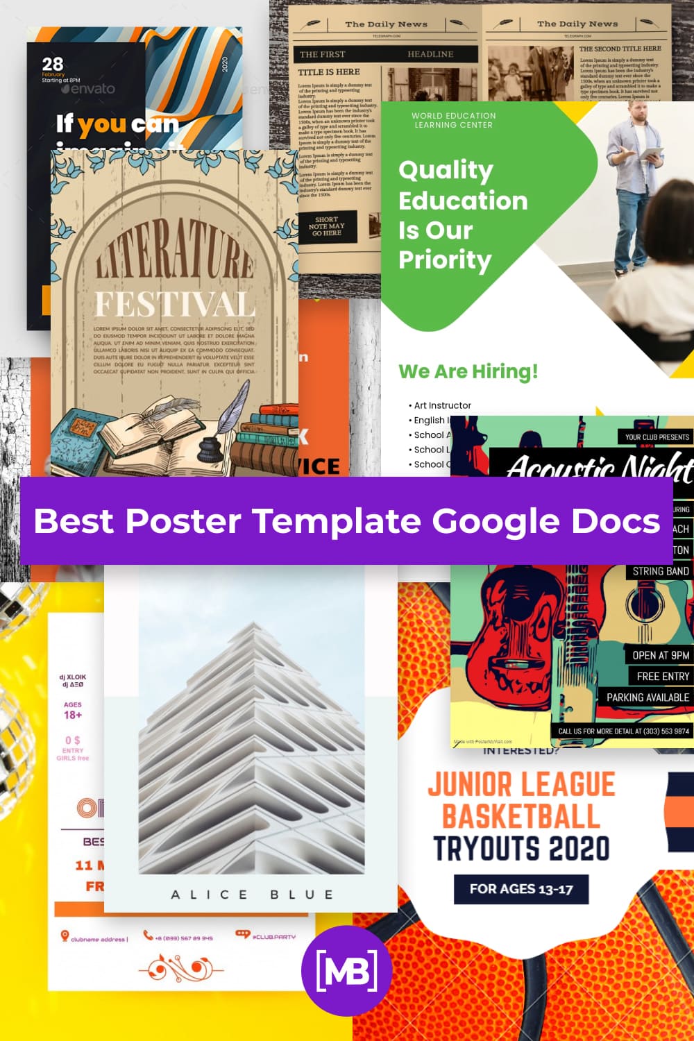 10 Best Poster Template Google Docs In 2021 Free And Premium