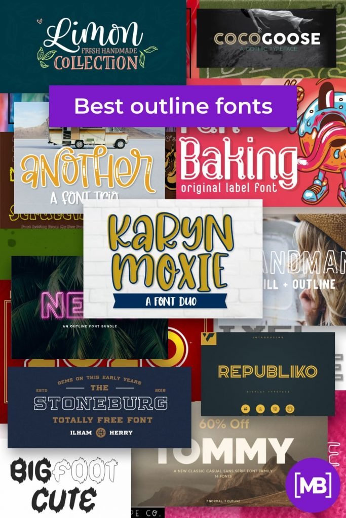30+ Best Outline Fonts for 2021: Free and Premium