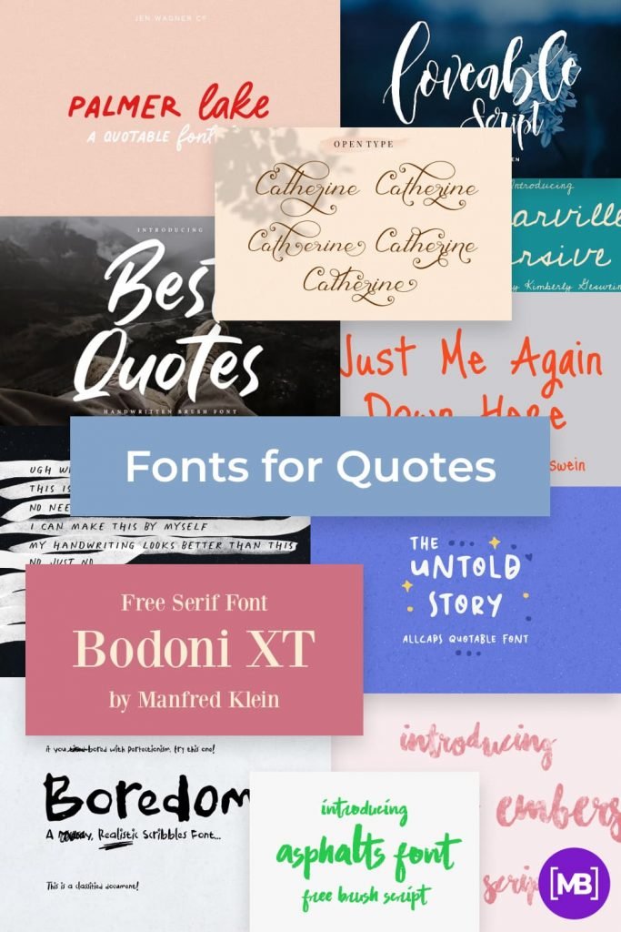 Best 10+ Fonts for Quotes in 2021: Free and Premium