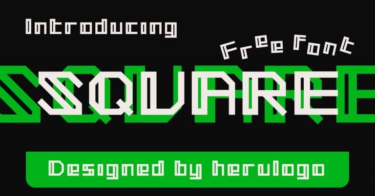Free Square Font – MasterBundles