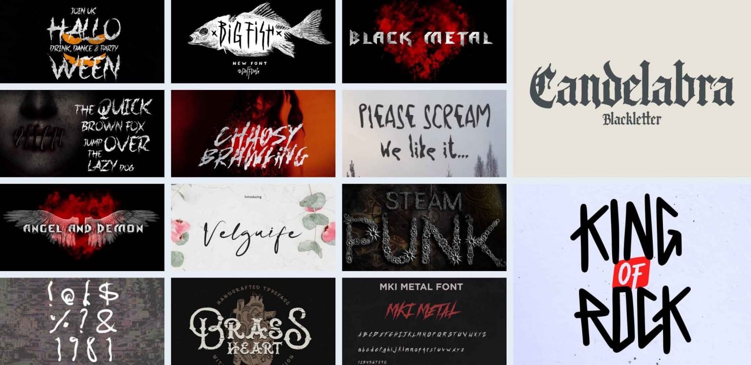 10+ Best Metal Band Fonts in 2021: Free and Premium - Master Bundles