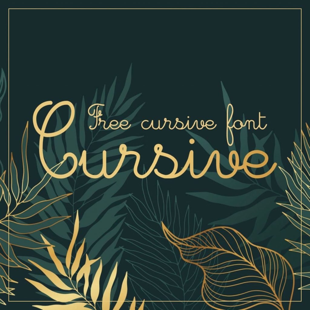 Free Cursive Font – MasterBundles