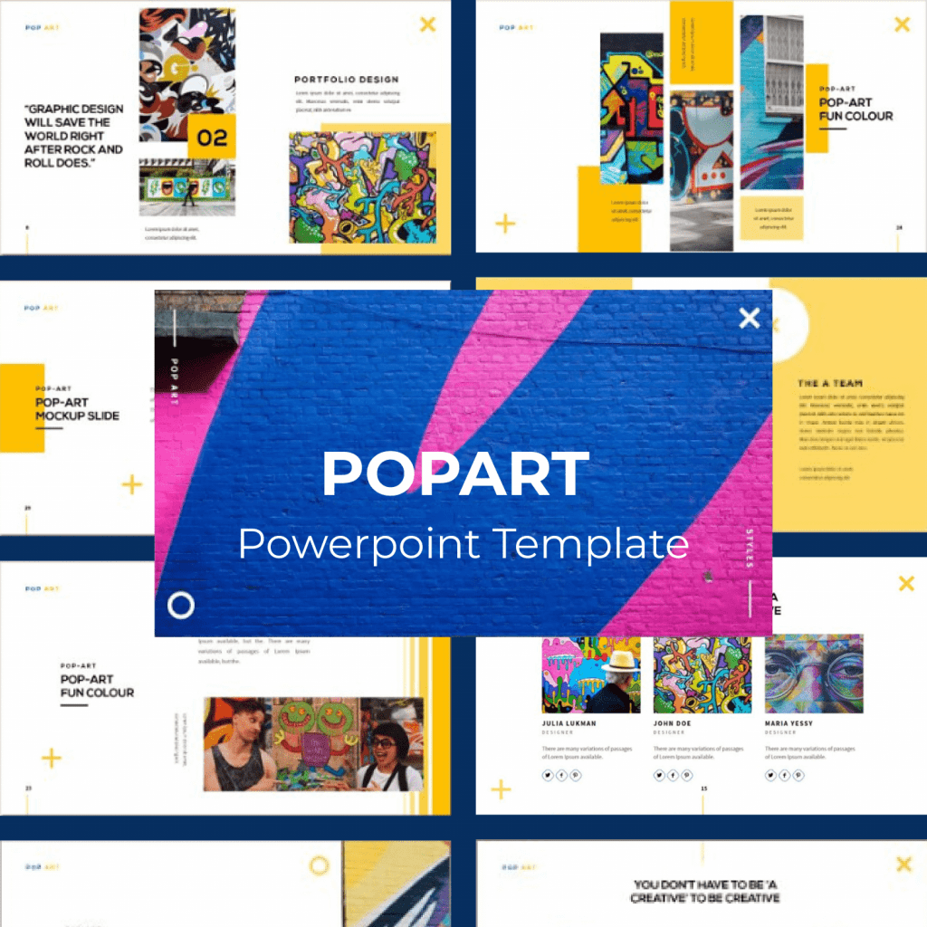 POPART Powerpoint Template – MasterBundles