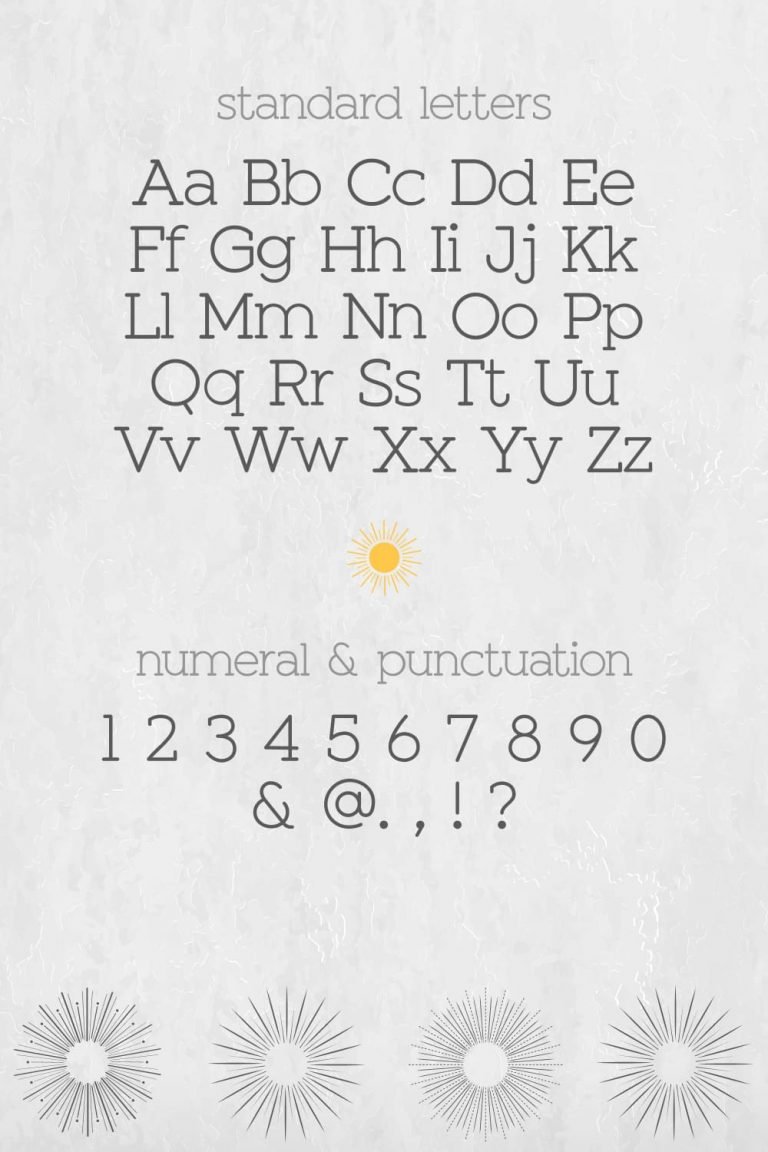 Sunshine Slab Sans Serif Font – MasterBundles