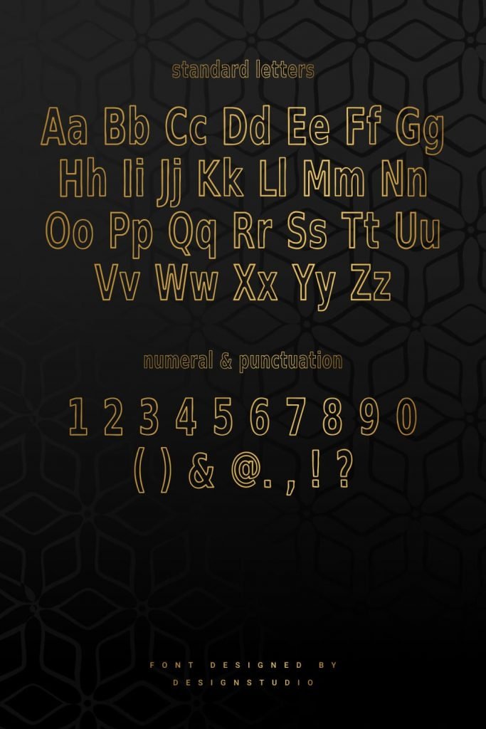 Surrender Outline Sans Serif Font – MasterBundles