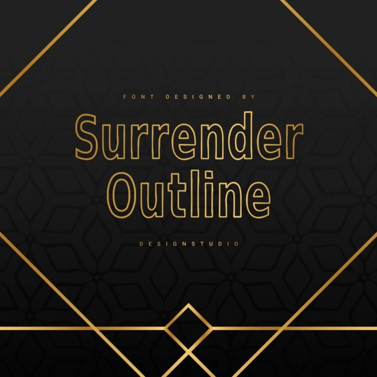 Surrender Outline Sans Serif Font – MasterBundles