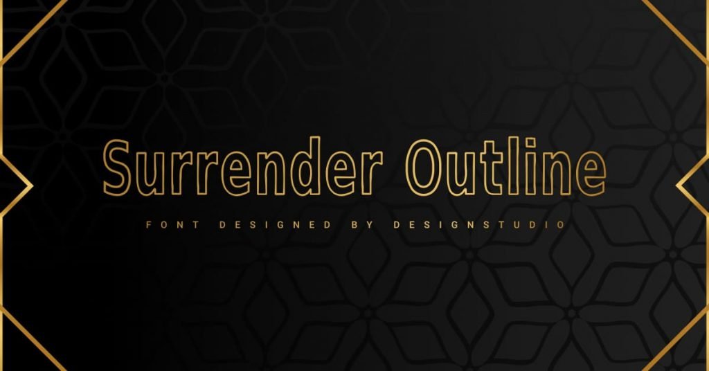 Surrender Outline Sans Serif Font – MasterBundles