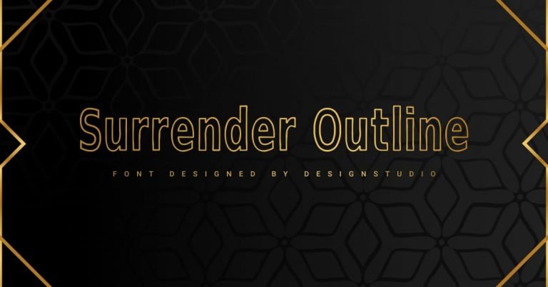 Surrender Outline Sans Serif Font – MasterBundles