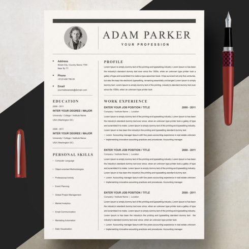 Web Developer Resume Template – MasterBundles