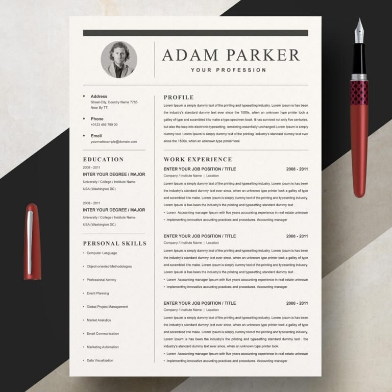 Web Developer Resume Template – MasterBundles