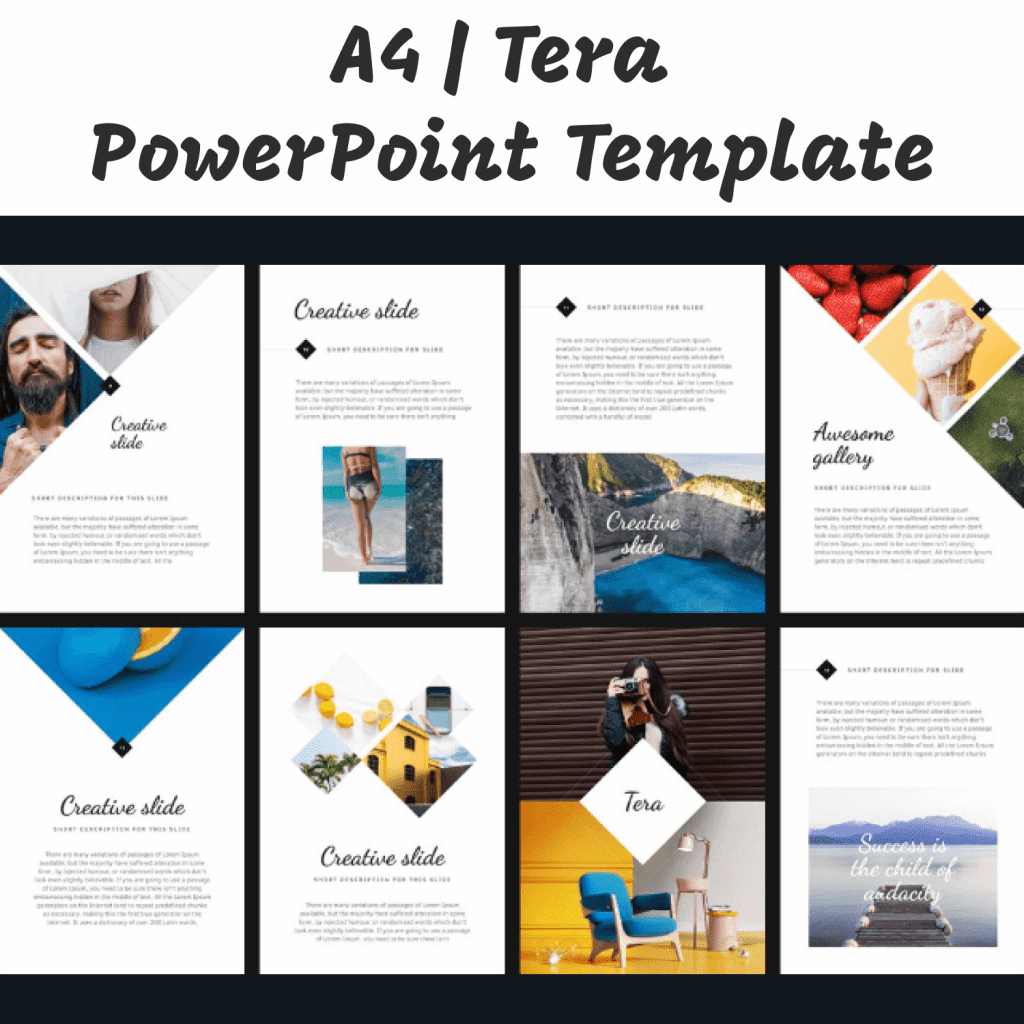 A4 | Tera Colorful PowerPoint Template – MasterBundles