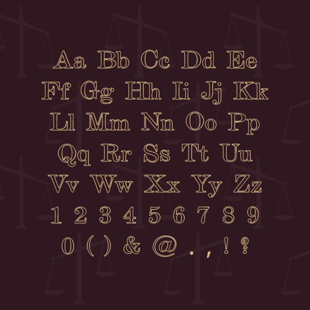 Guilty Outline Serif Font – MasterBundles