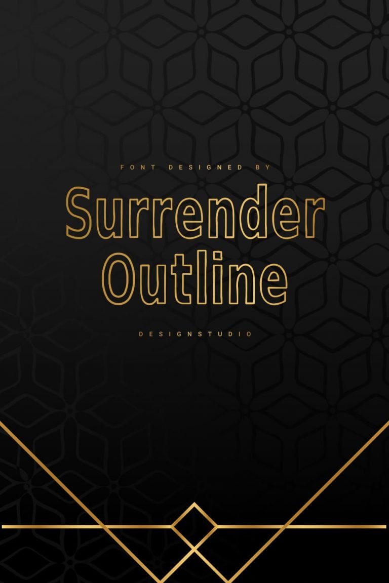 Surrender Outline Sans Serif Font – MasterBundles