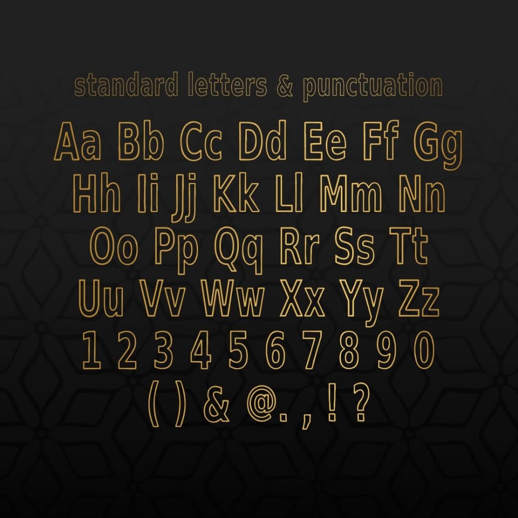 Massive Outline Fonts Bundle 12 Cute Fonts – MasterBundles