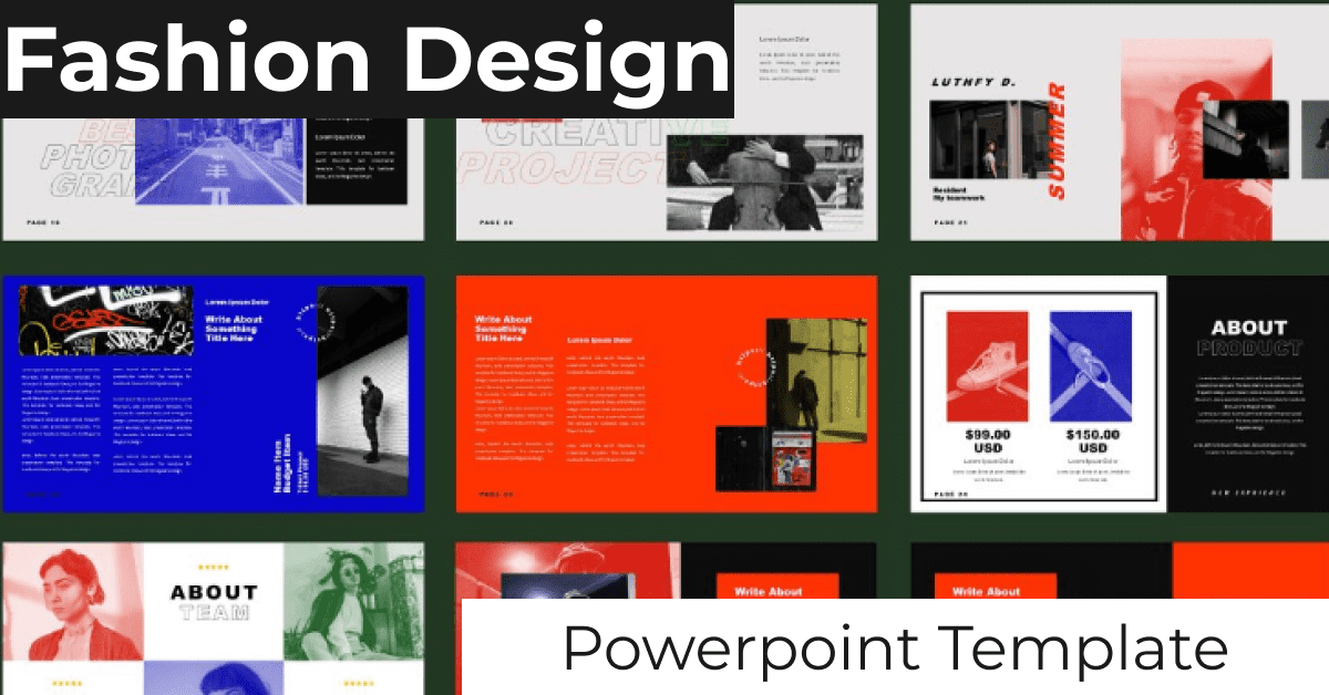 Fashion Design Powerpoint Template – MasterBundles