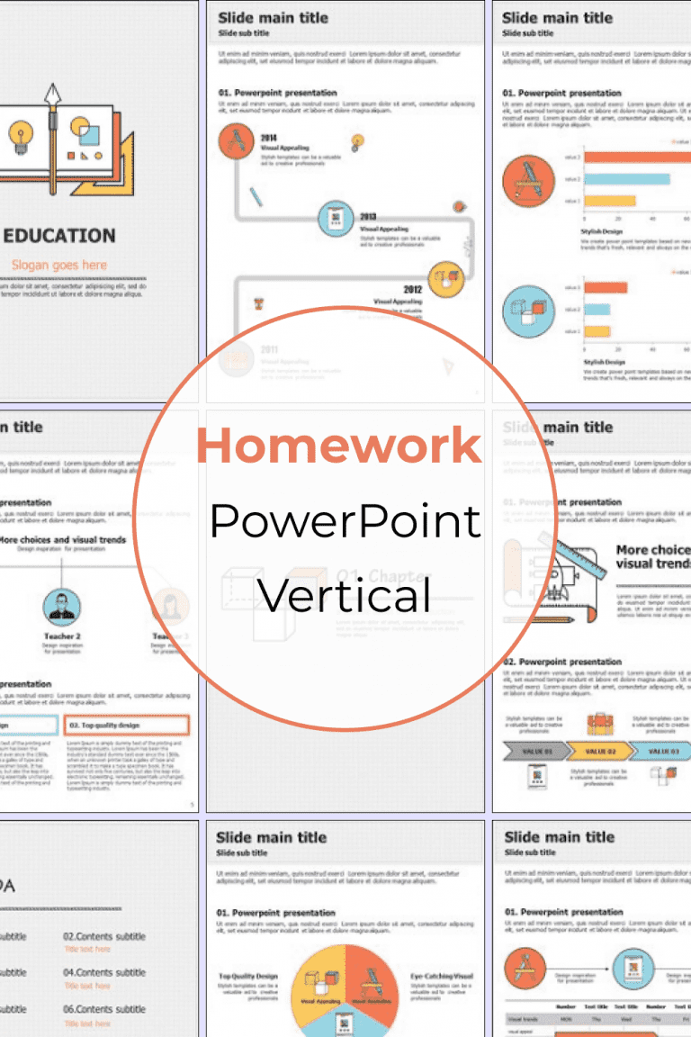 Homework PowerPoint Vertical – MasterBundles