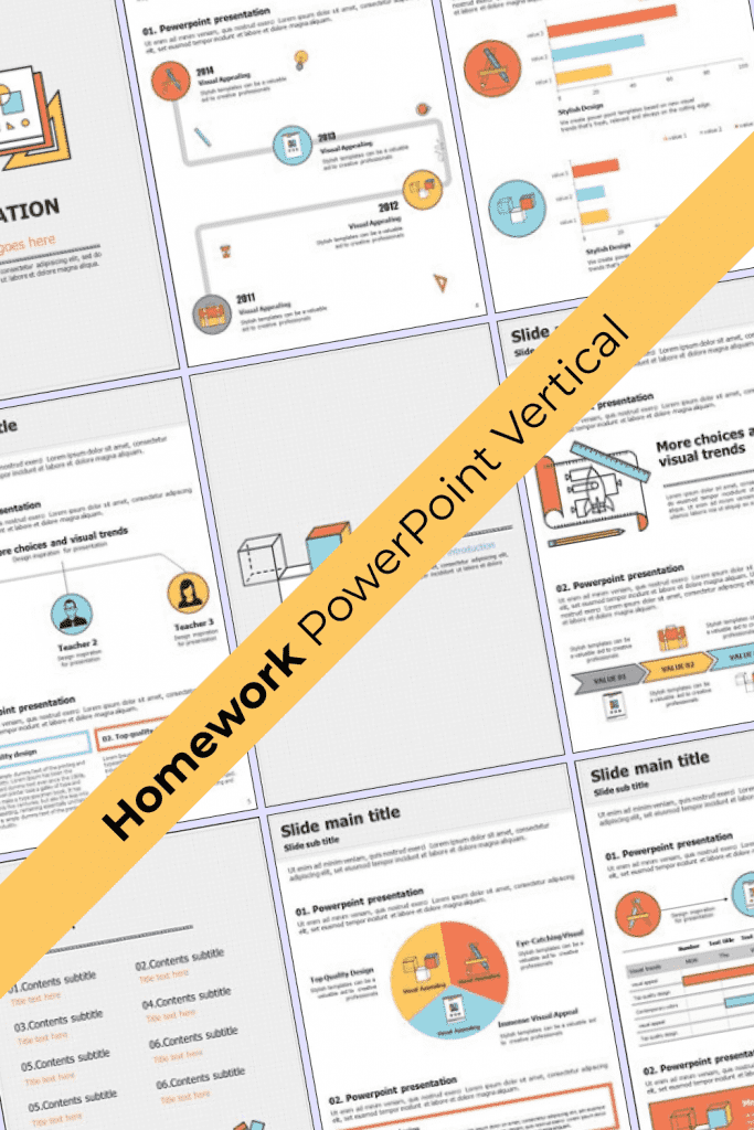 Homework PowerPoint Vertical | Master Bundles