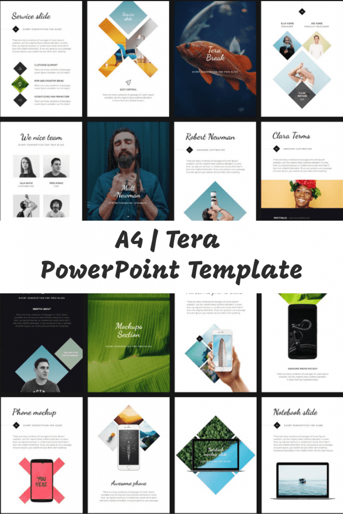 A4 | Tera Colorful PowerPoint Template – MasterBundles