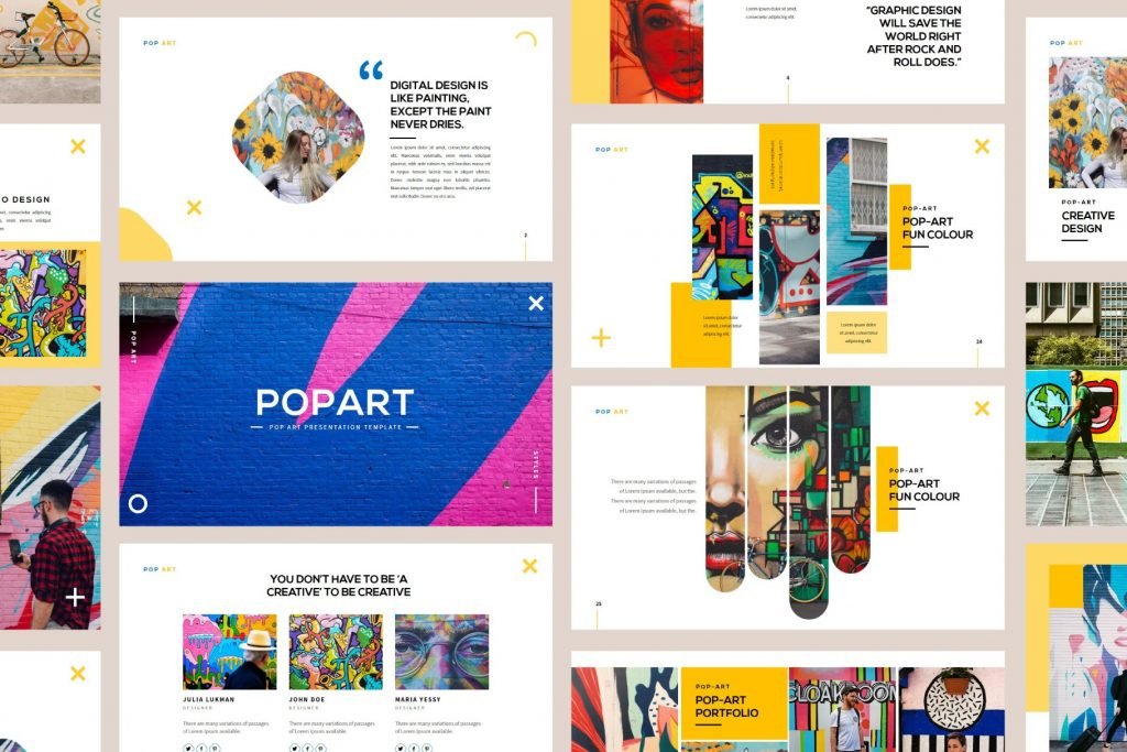 POPART Powerpoint Template – MasterBundles
