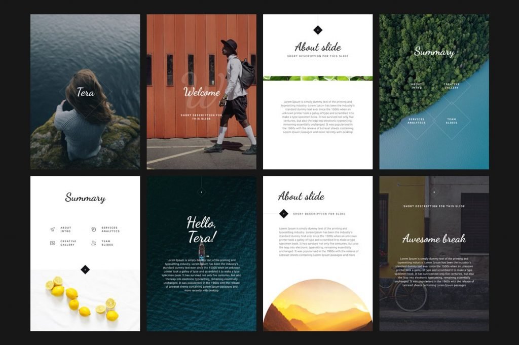 A4 | Tera Colorful PowerPoint Template – MasterBundles