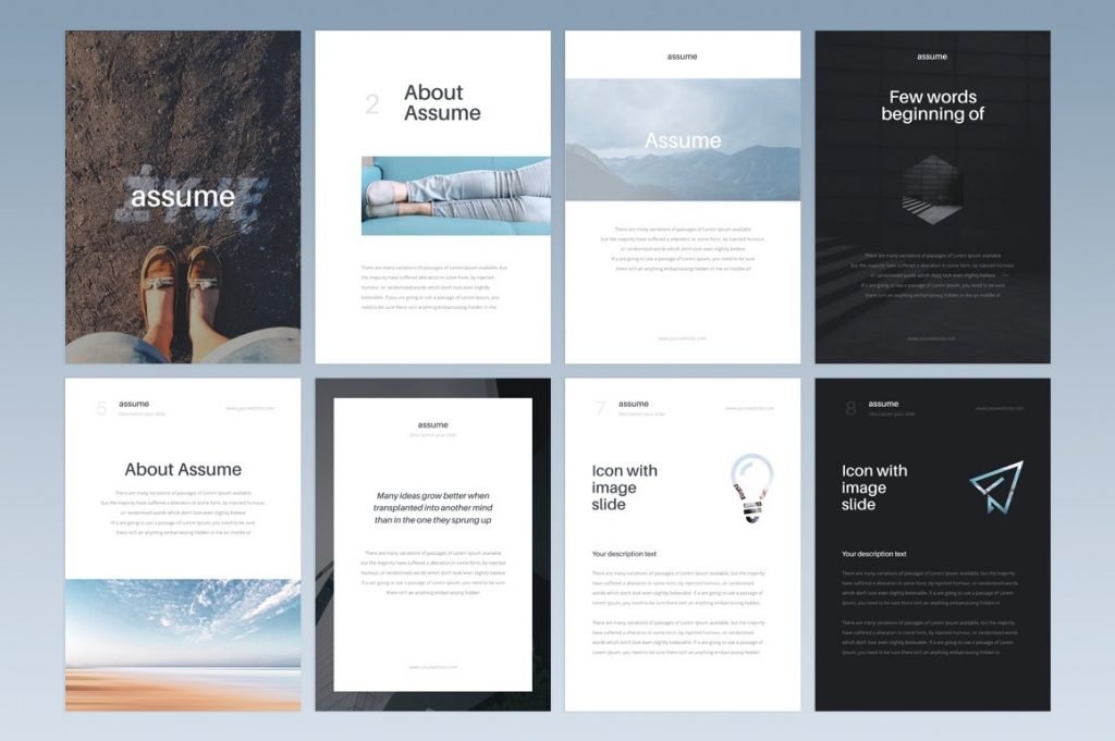 A4 | Assume Cool PowerPoint Template – MasterBundles
