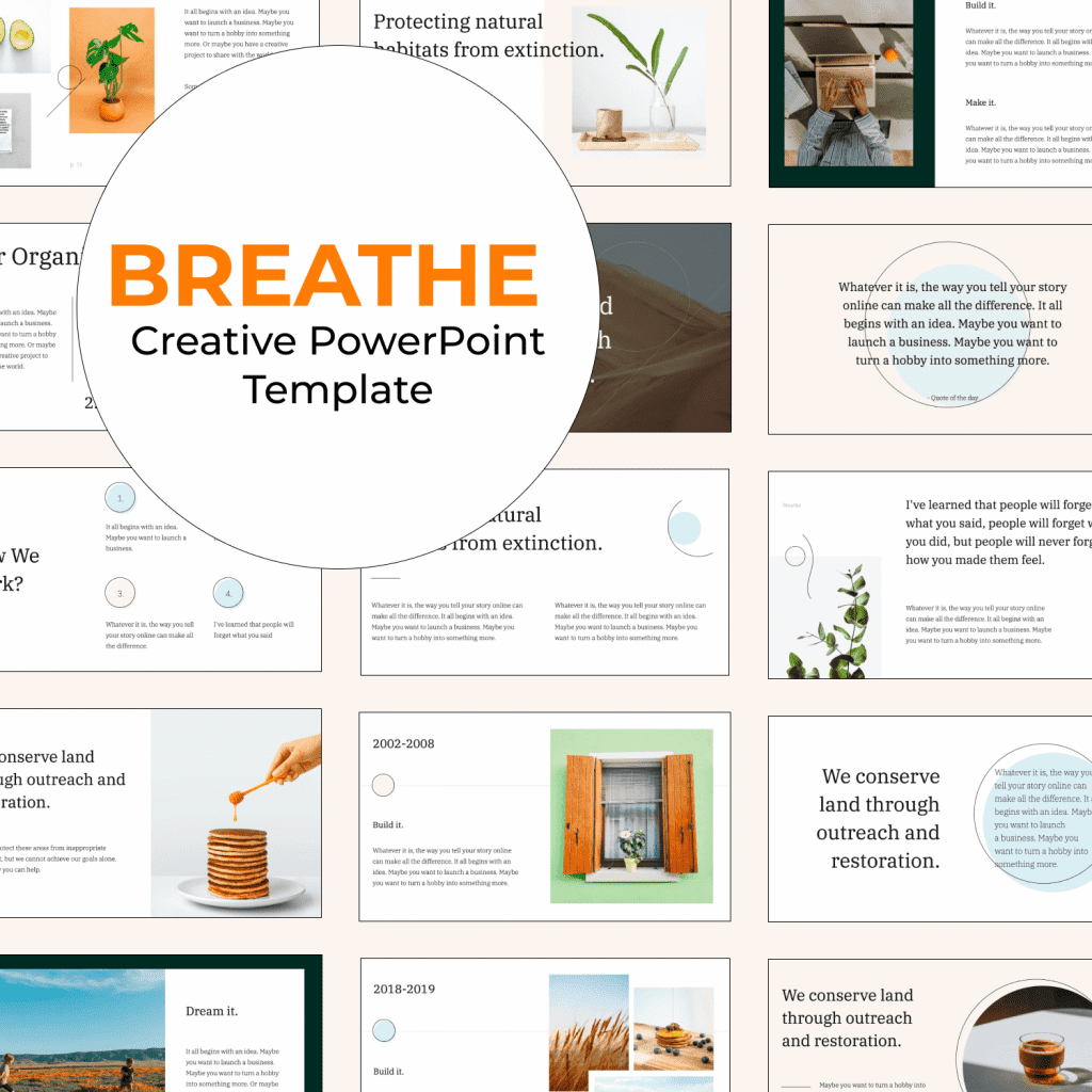 Breathe Creative PowerPoint Template – MasterBundles