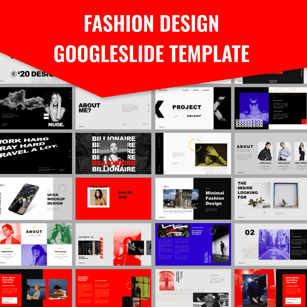 Fashion Design Google Slides Template – MasterBundles