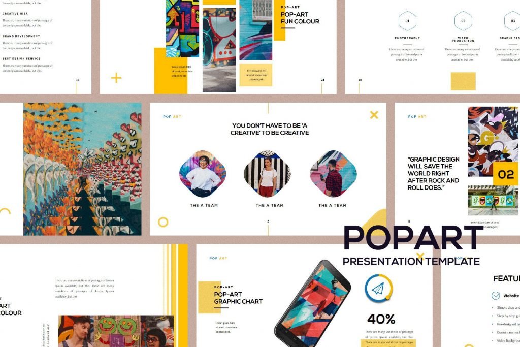POPART Powerpoint Template – MasterBundles