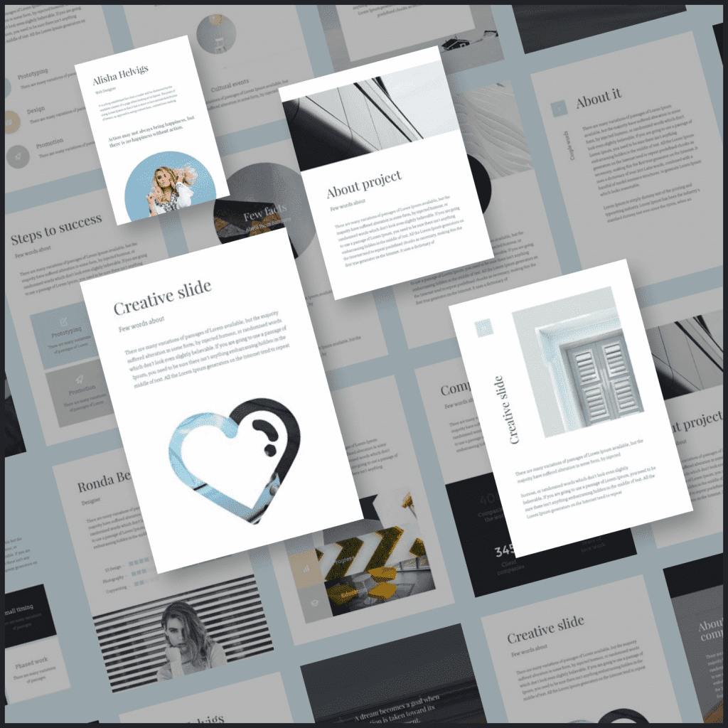 A4 | Focus PowerPoint Template – MasterBundles