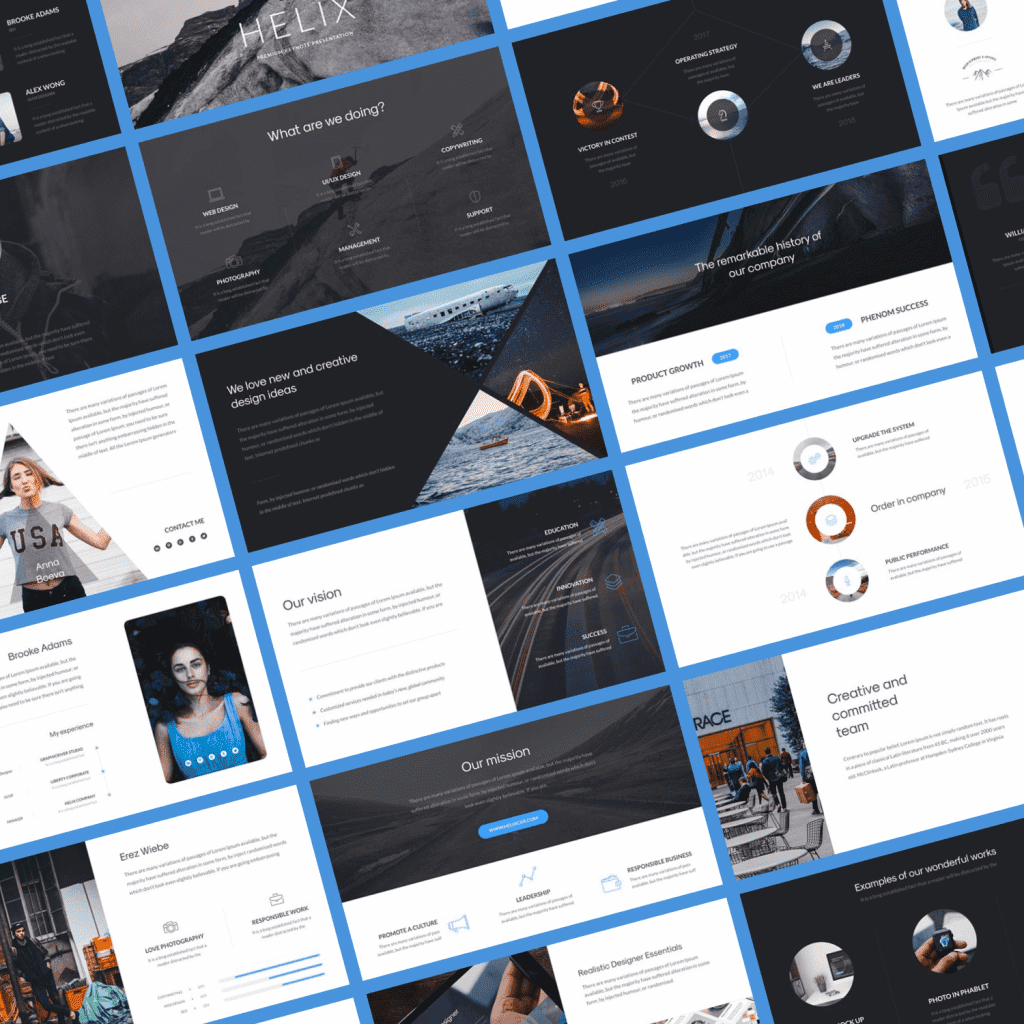 Helix PowerPoint Presentation – MasterBundles