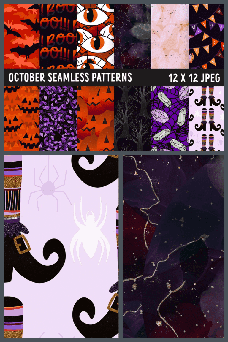 50+ Inspiring Halloween Patterns: Free and Premium