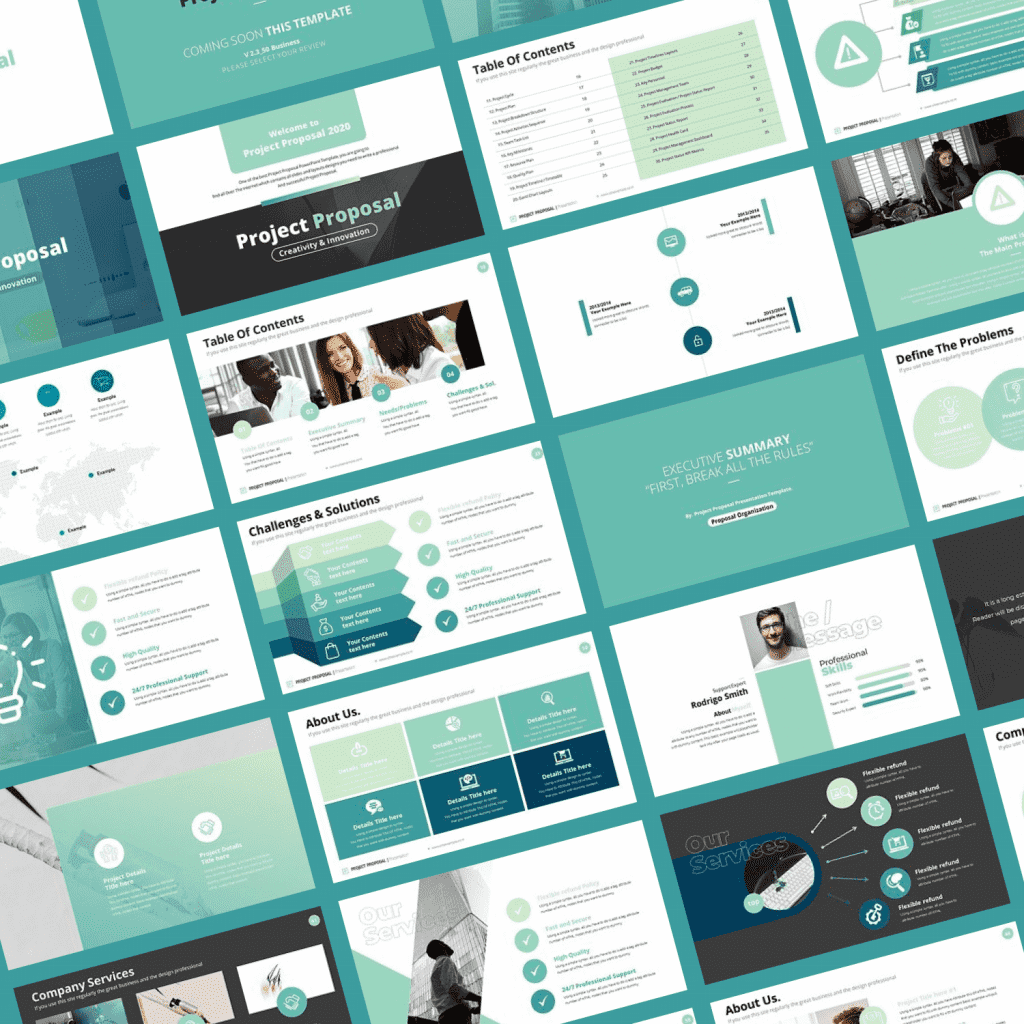 Project Proposal PowerPoint Template – MasterBundles