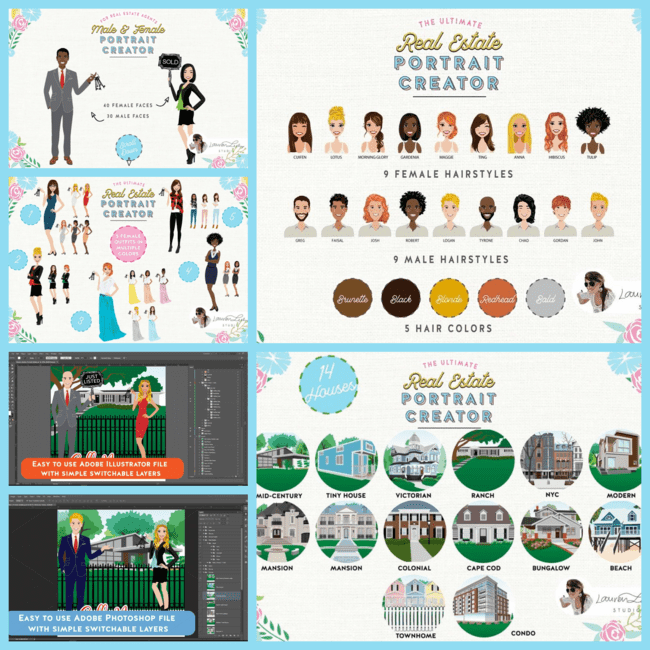 Real Estate Portrait Creator – MasterBundles