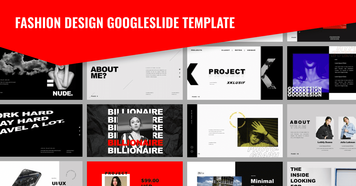 Fashion Design Google Slides Template – MasterBundles
