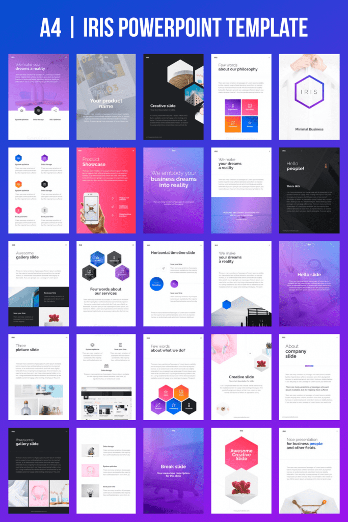 A4 | IRIS PowerPoint Template – MasterBundles
