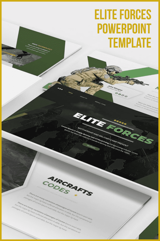 Elite Forces Powerpoint Template – MasterBundles