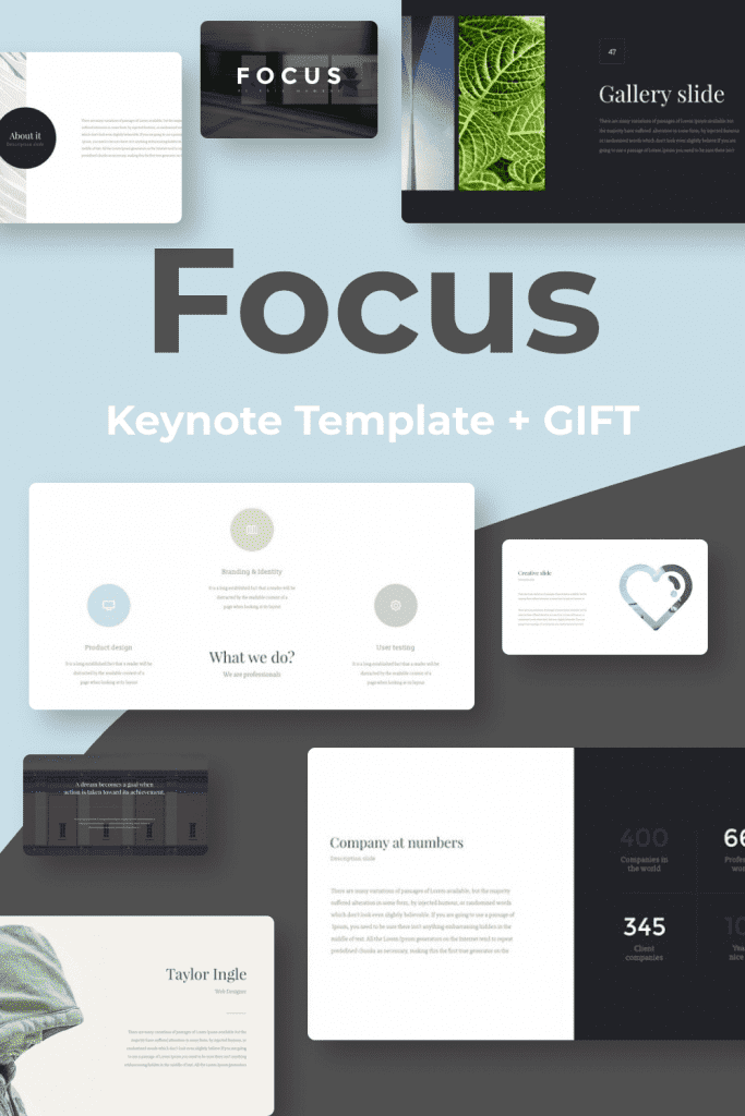 Focus Keynote Template + GIFT – MasterBundles