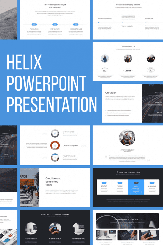 Helix PowerPoint Presentation – MasterBundles