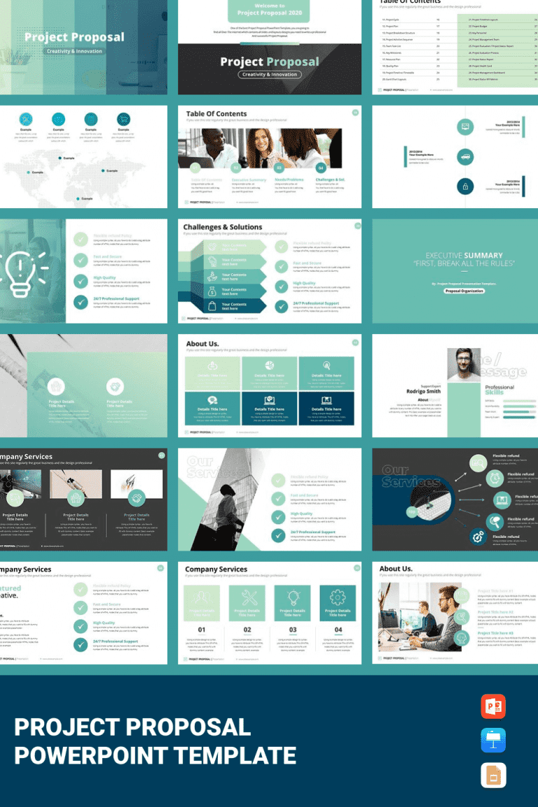 Project Proposal PowerPoint Template | Master Bundles