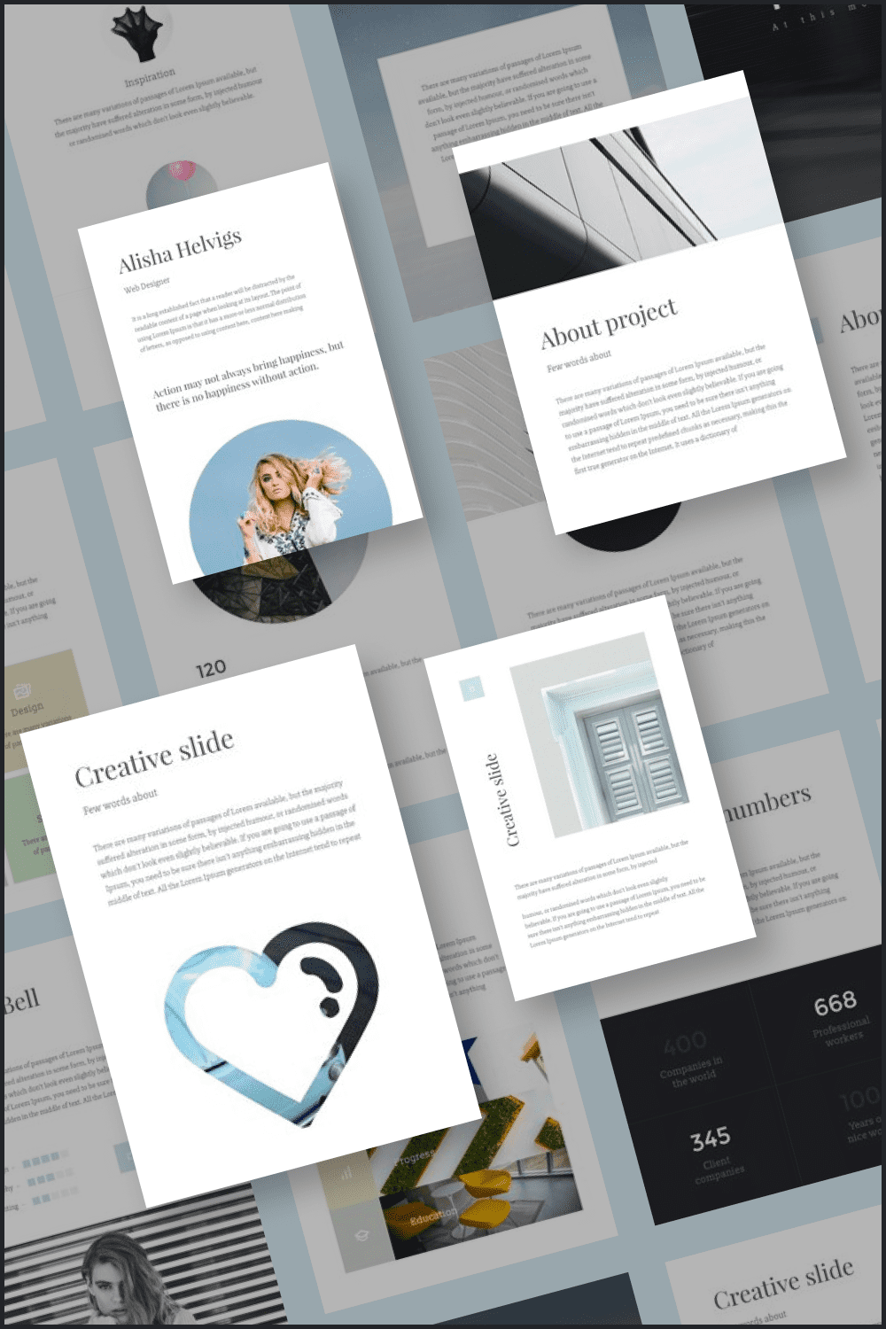 A4 | Focus PowerPoint Template – MasterBundles